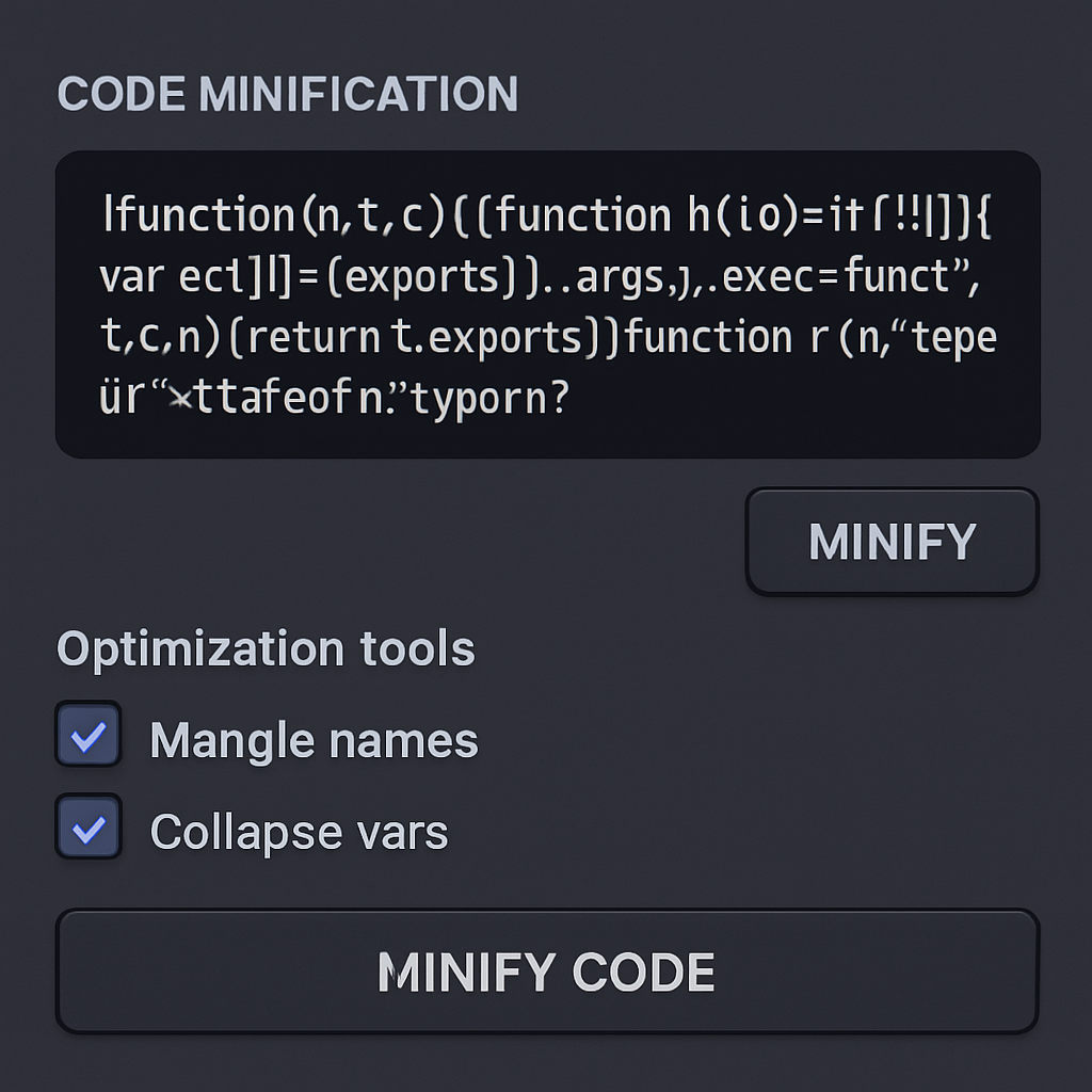 Code Minifier | Code Optimization Tool